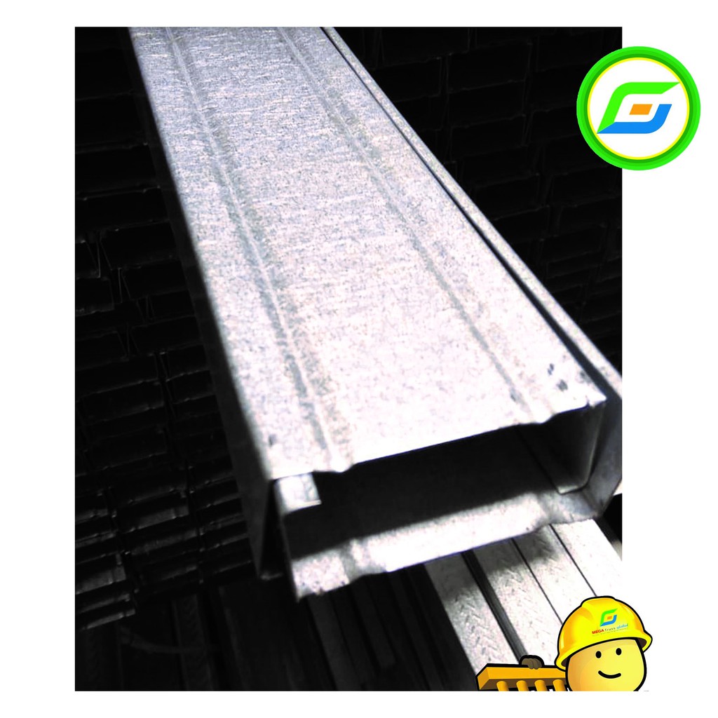 Jual canal c baja ringan c 75 0.55 galvalum- atap metal- material-kanal ...