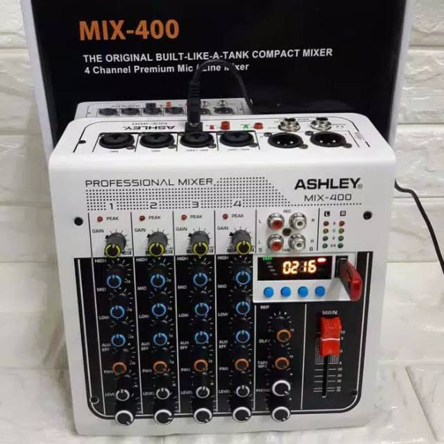 Mixer Ashley mix 400 original mixer 4 channel | Shopee Indonesia