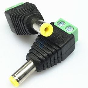 Jual Jack DC male | Konektor cctv dc male kuning | Shopee Indonesia