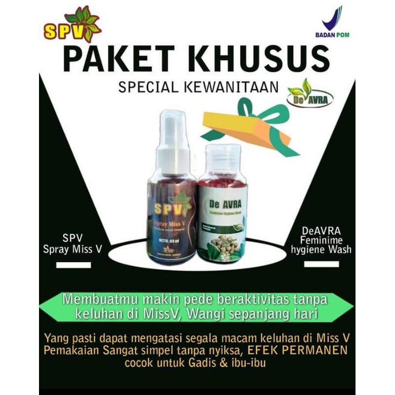 Jual Sepaket SPV Spray Miss v dan FHW(Sabun Miss V) | Shopee Indonesia