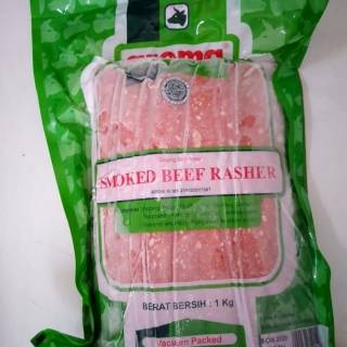 Jual SMOKED BEEF RASHER AROMA BALI 1 KG | daging olahan sapi asap ...