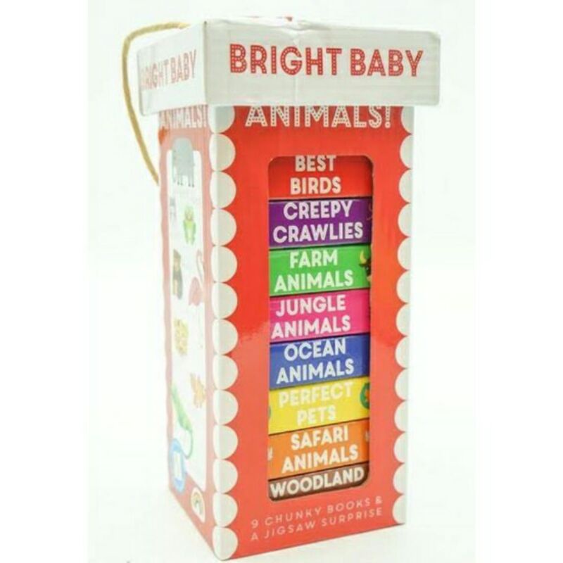 Jual Bright baby : Learning / Animals / Colours - Tower book - 9 chunky ...
