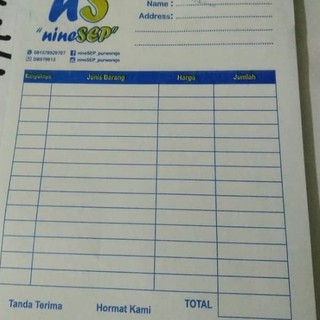 NOTA 2 WARNA | Shopee Indonesia