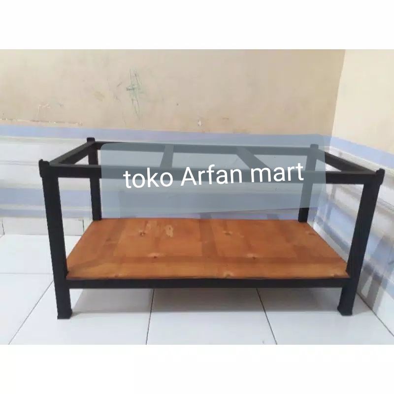Jual rak aquarium 2 tingkat ukuran P90xL60xT70 besi hollow galvanis ...
