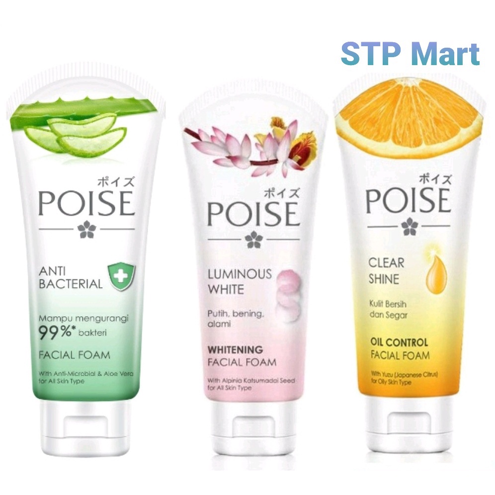 Jual POISE FACIAL FOAM TUBE 100g // SABUN CUCI MUKA POISE Indonesia ...
