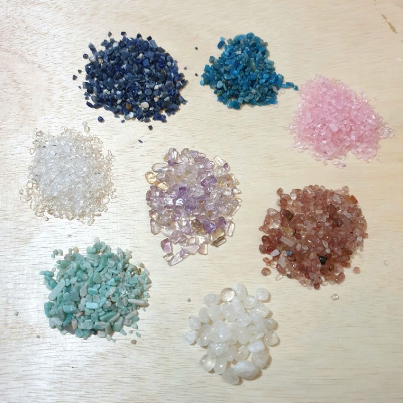 Jual 20 gram batu alam quartz kuarsa kristal untuk kerajinan resin ...