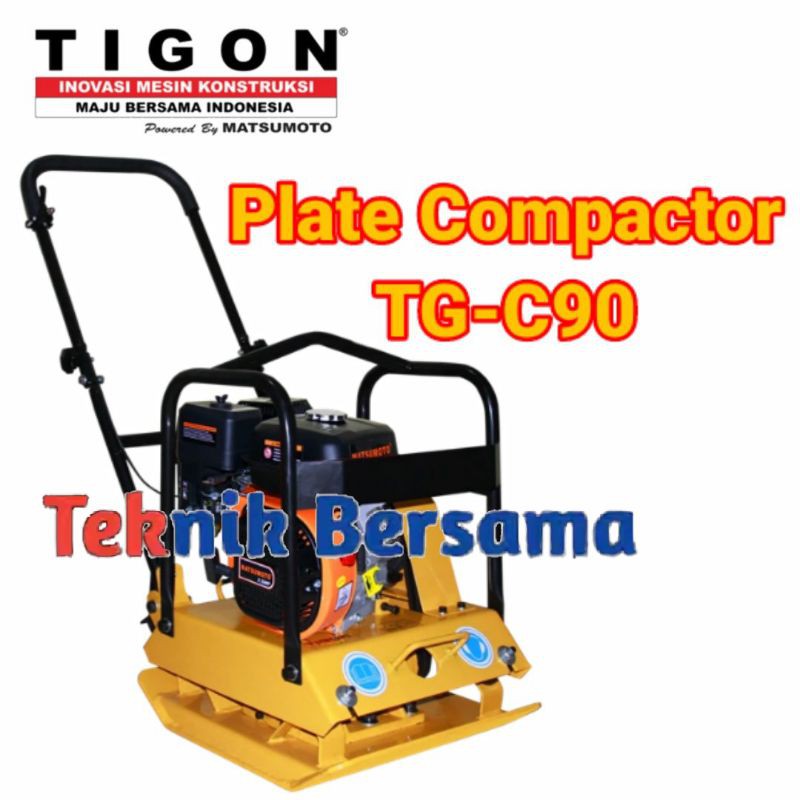 Jual Plate Compactor Tigon TG-C90 Mesin Pemadat Tanah + Engine ...