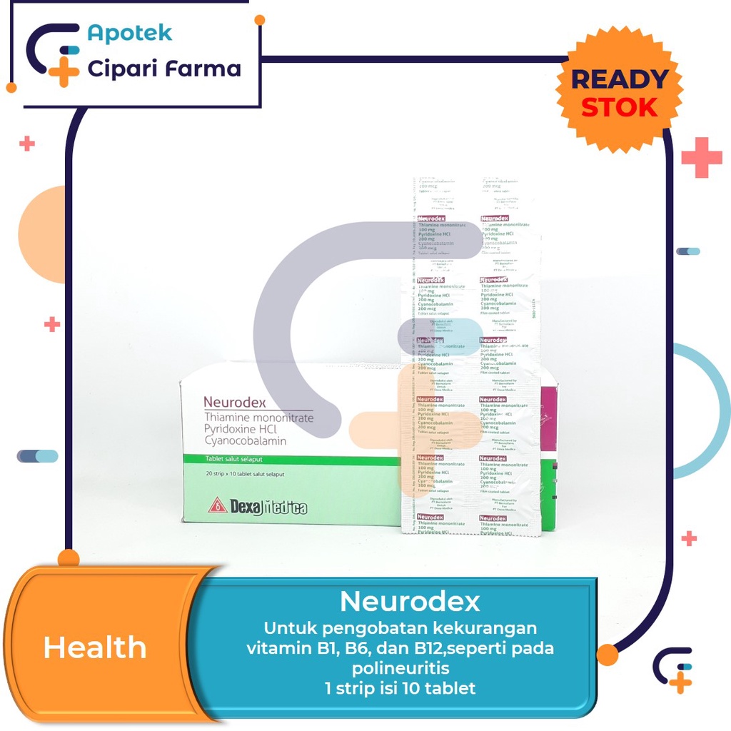 Jual Neurodex Vitamin Saraf | B1 | B6 | B12 isi 10 Tablet | Shopee ...