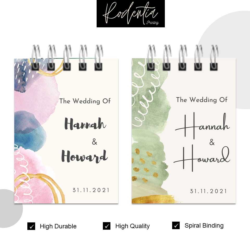 Jual Ukuran A6 Notes Buku Catatan Kecil Ukuran Souvenir Pernikahan ...