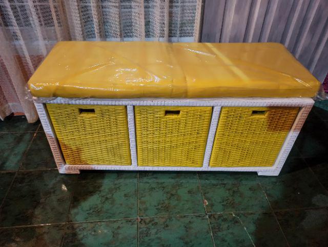 Sofa - Laci 3 Rotan Sintetis | Shopee Indonesia