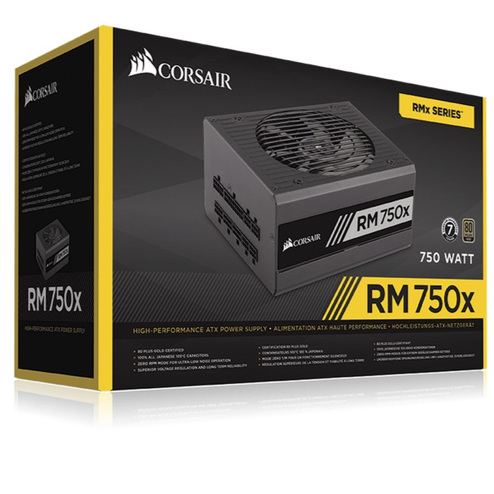Jual PSU Corsair RMX750 / RM750X 750 WATT 80+ Gold Certified Fully ...