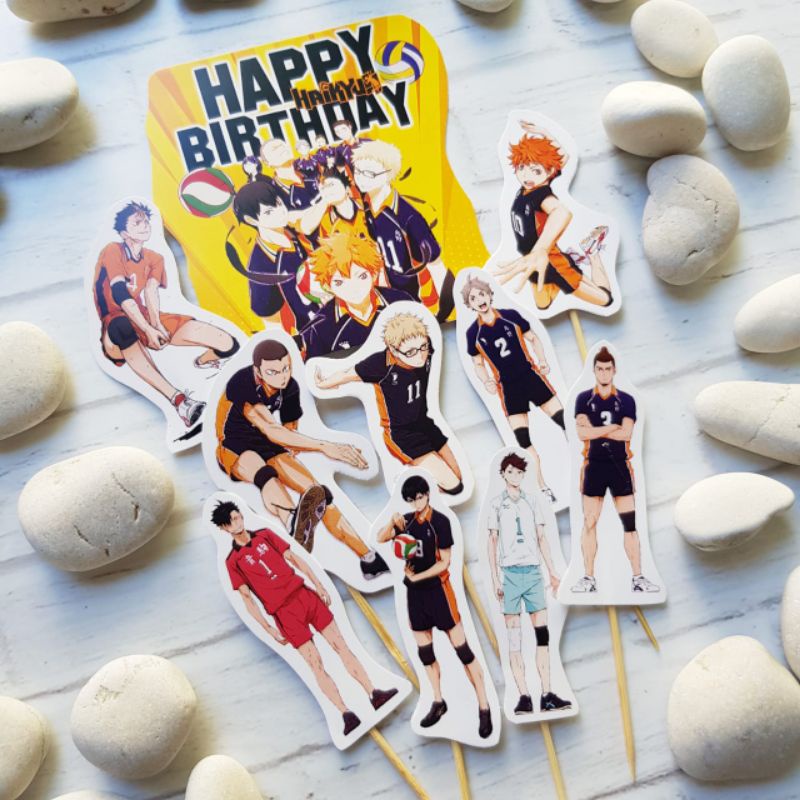 Jual Haikyu Haikyuu Anime Birthday Cake Topper 1 set | Shopee Indonesia
