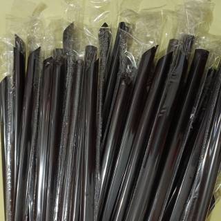 Jual Sedotan Hitam 12mm Panjang 21cm / Sedotan Steril Bungkus Plastik 1 ...