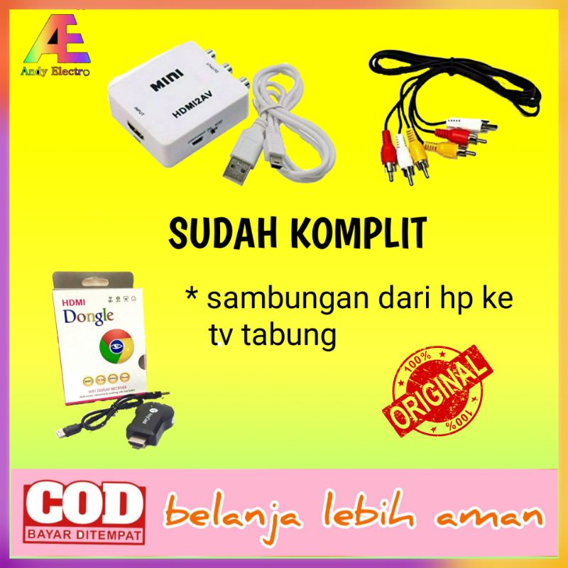 Jual anycast dongle tv tabung | hdmi dongle | kabel hdmi hp ke tv ...