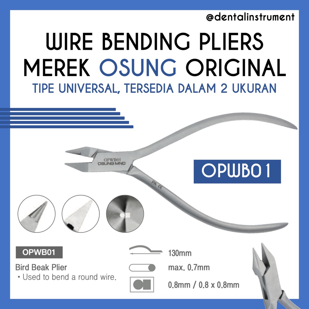 Jual Wire Bending Plier Tang Universal Kawat Gigi Merek Osung Original ...