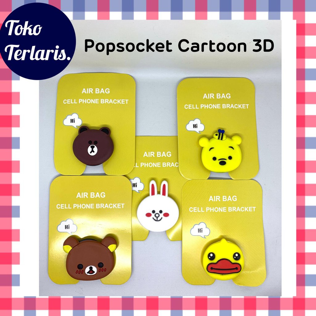 Jual Pop Socket Cartoon 3D | Shopee Indonesia