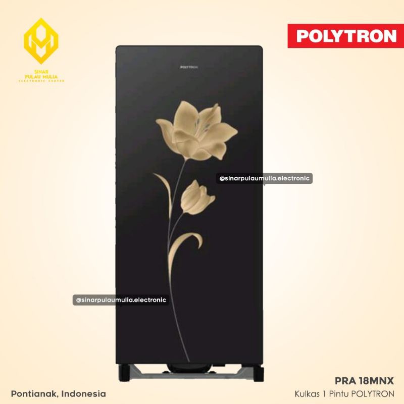 Jual Polytron Kulkas 1 Pintu 180 Liter Tempered Glass [Jumbo Freezer ...