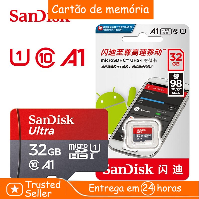 Jual (Mem Ria Cart O) Sandisk SD Speed Card 100mb/S 64Gb/128/256/512 High Capacity Class 10 Pc ...