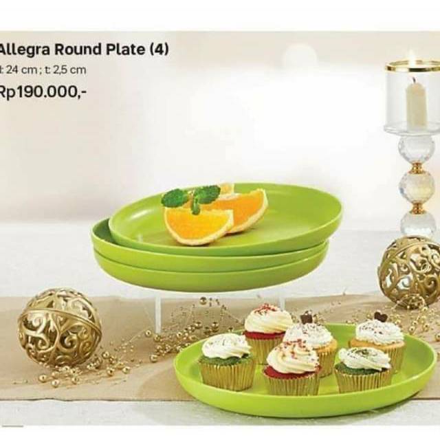 Jual Allegra Plate Tupperware (Isi 4pc) | Shopee Indonesia