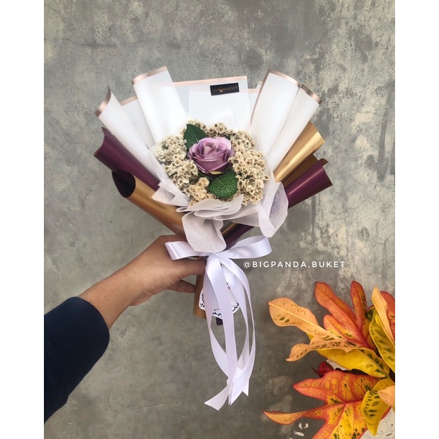 Jual BUKET BUNGA / MINI BUKET / BUKET BUNGA KERING / EDEL | Shopee ...