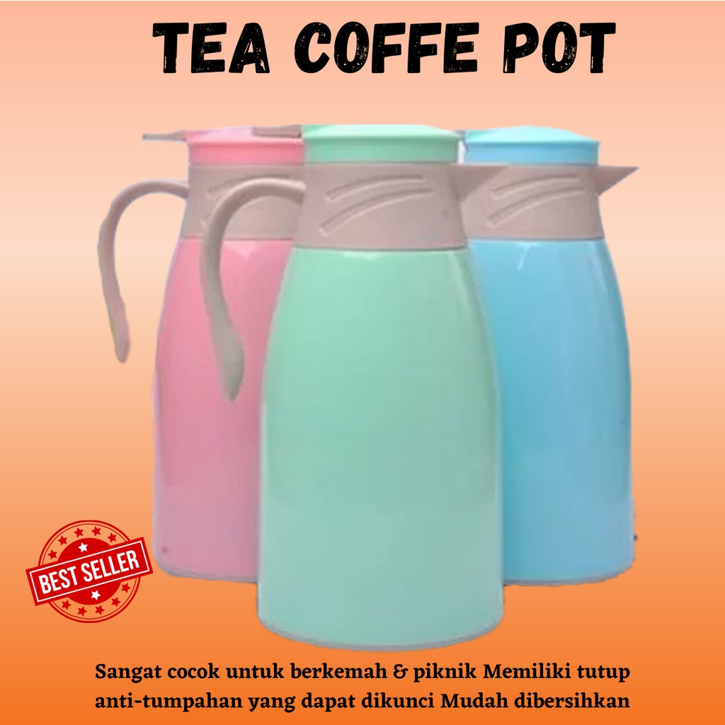 Jual HARGAPROMO!! Teko JUG 1000ml Termos Air Panas Bahan Kaca Luar ...