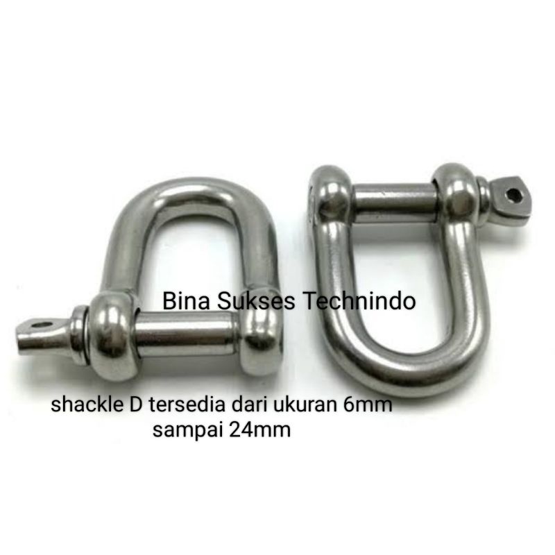 Jual Shackle D8 MM / Segel 8 MM / Sekel 5/16" Galvanis | Shopee Indonesia
