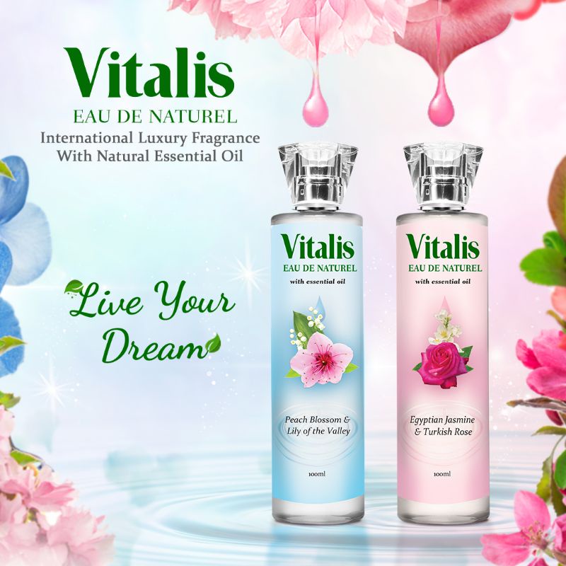 Jual PARFUM |Vitalis Eau De Naturel 100ml | Peach bloosom & Lily of the ...