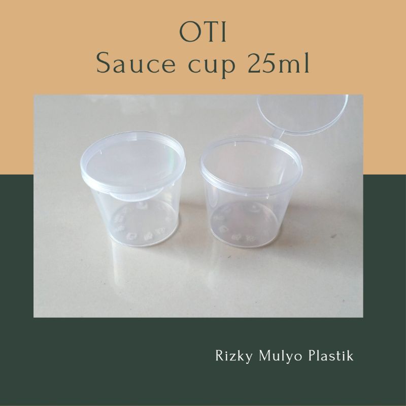 Jual [Isi 50pcs] Cup Sambel / Cup Saus / Tempat Sambal Anti Tumpah 25ml ...