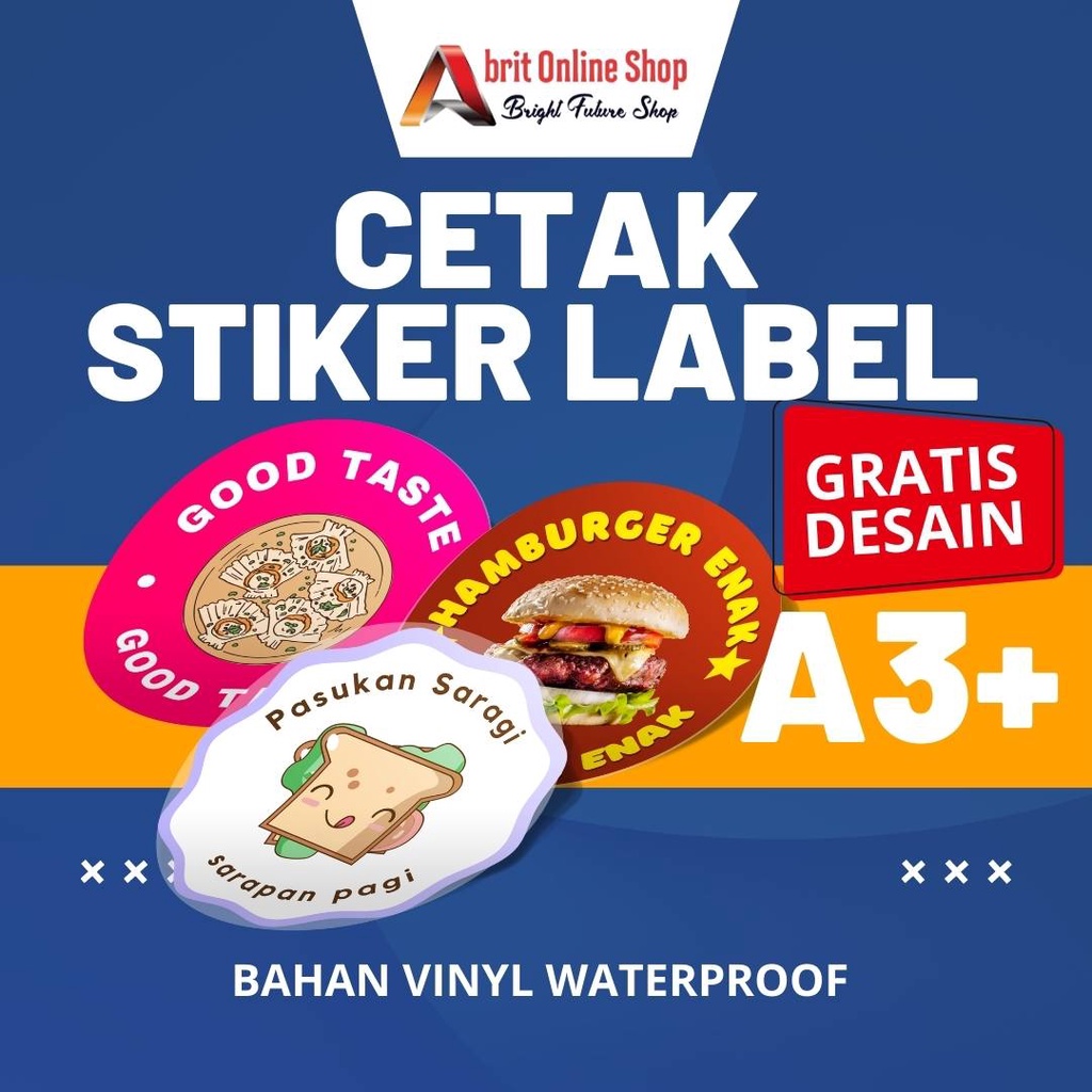 Jual CETAK STIKER LABEL A3+ GRATIS DESAIN! | PROMO CETAK STIKER VINYL ... Jual CETAK STIKER LABEL A3+ GRATIS DESAIN! | PROMO CETAK STIKER VINYL ...