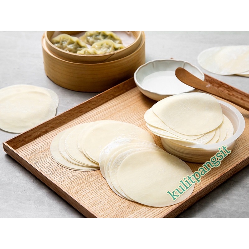 Jual Kulit Pangsit Bulat Tipis untuk Siomay Dimsum Gyoza Mandu Dumpling ...