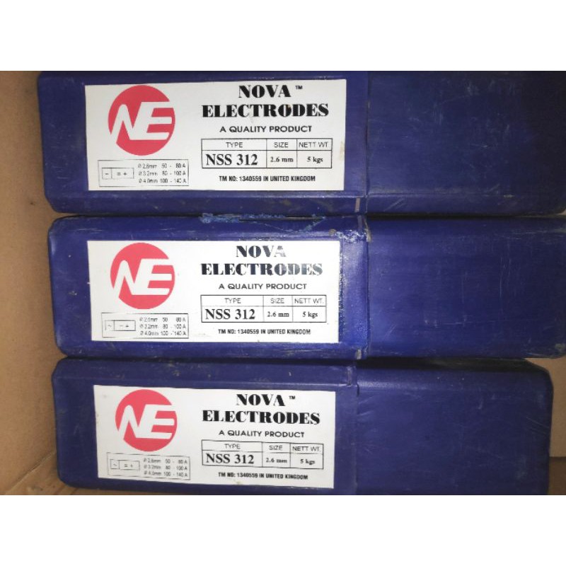 Jual Kawat las NOVA NSS-312 ukuran 2.6mm Special Problemsteel | Shopee ...