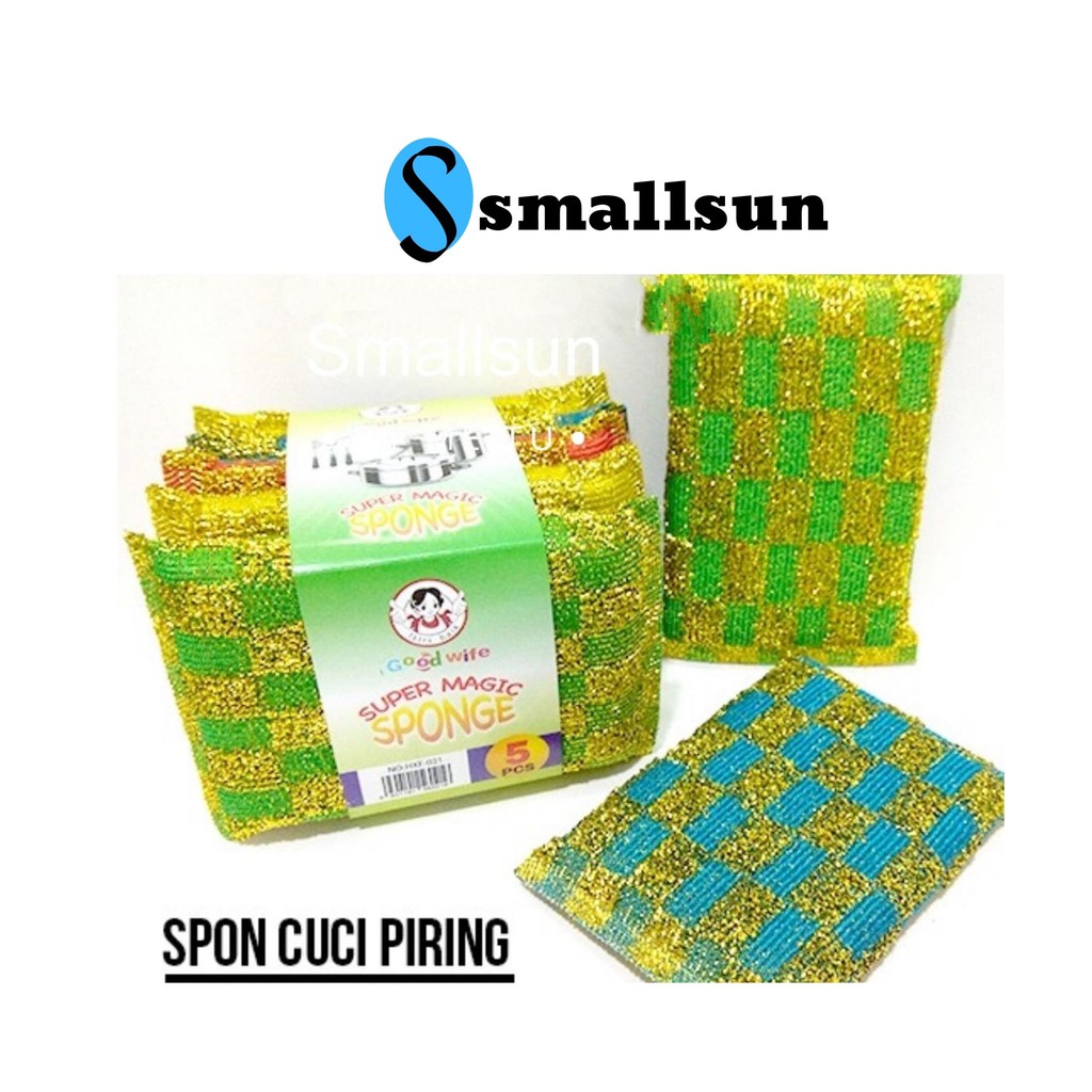Spon Cuci Piring Busa 022 GOODWIFE METALIK warna | Shopee Indonesia