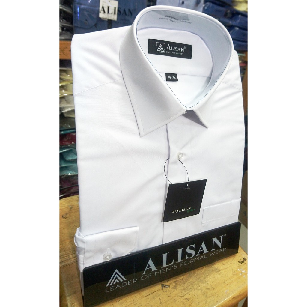 Jual ALISAN Original Kemeja Polos Lengan Panjang - REGULER //PUTIH ... Jual ALISAN Original Kemeja Polos Lengan Panjang - REGULER //PUTIH ...