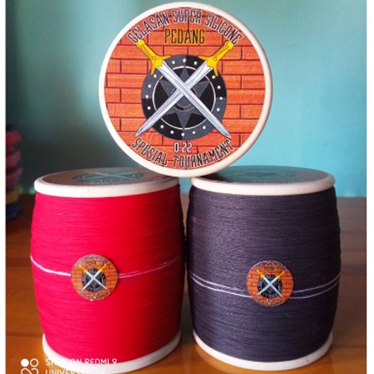 Jual Senar Gelasan Layangan Cap PEDANG Tajam, kuat dan Warna Tidak ...