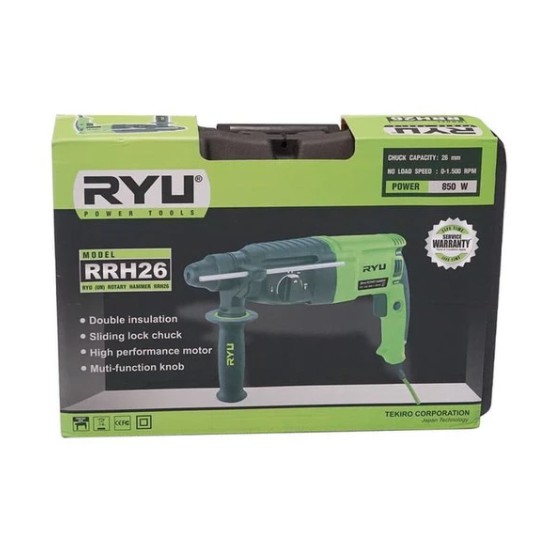 Jual RYU Mesin Bor Beton Tembok RRH26 Rotary Hammer Indonesia|Shopee Indonesia
