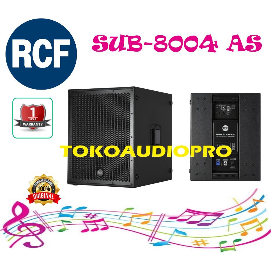 Jual Subwoofer RCF SUB 8004 AS Active High Power Subwoofer Aktif ...