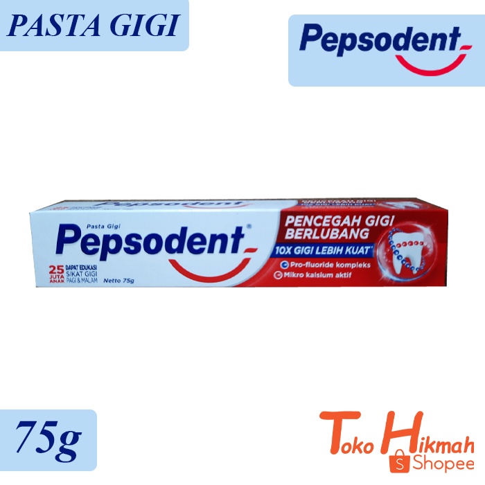 Jual Pepsodent White 75 gr Pasta Pencegah Gigi Berlubang Pepsoden 75 g ...