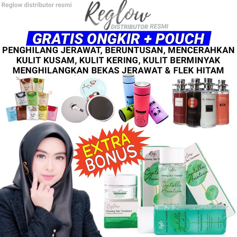 Jual REGLOW SERIES Free Pouch Glowing Skin Treatment Skincare Perawatan ...