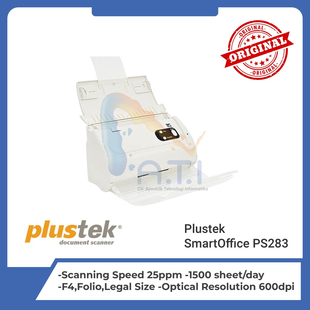 Jual PLUSTEK Scanner Smartoffice PS283 | Shopee Indonesia