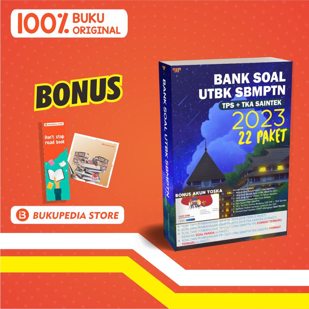 Jual READY STOCK !! BANK SOAL UTBK SBMPTN SAINTEK 2023 - INTI CENDEKIA-BONUS BOOKMARK, STIKER ...