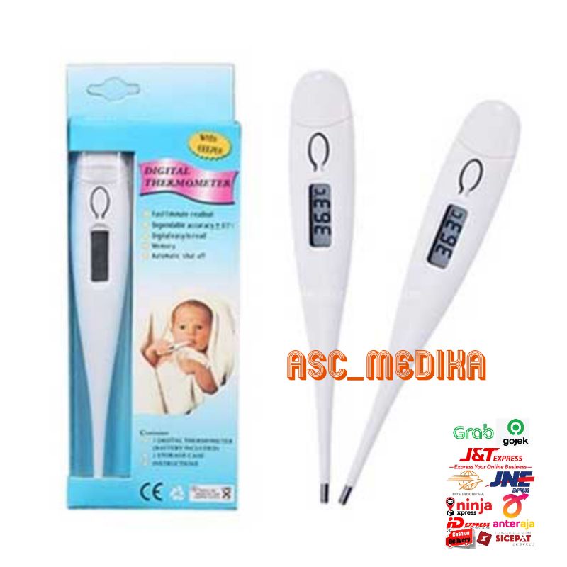 Jual Termometer Digital Axila Ketiak Ketek Polos / Alat Ukur Suhu Tubuh ...