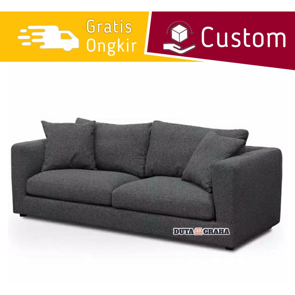 Jual sofa minimalis 2 seater (kursi sofa ruang tamu minimalis modern 2 ...