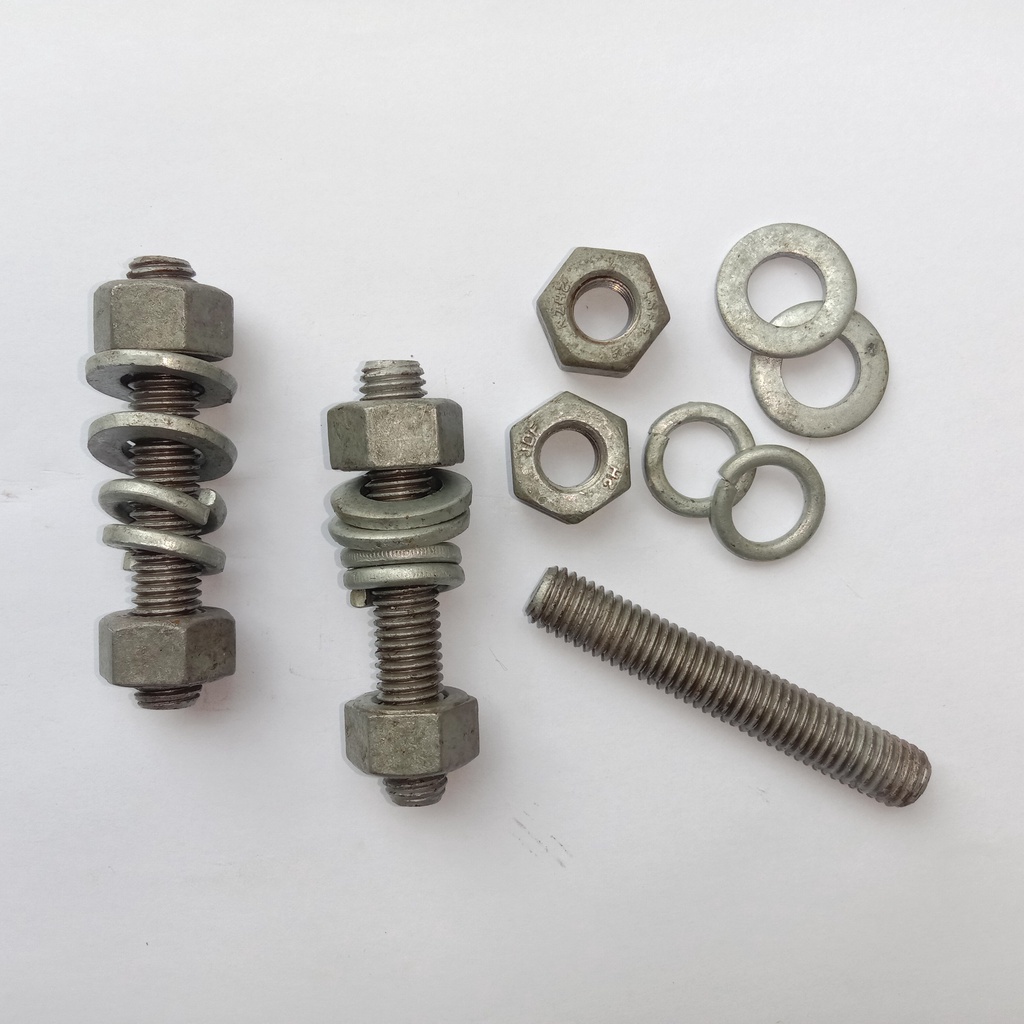 Jual Baut Stud Bolt set GALVANIZED ASME B18.2.1 ASTM A193 Gr.B7 ukuran ...