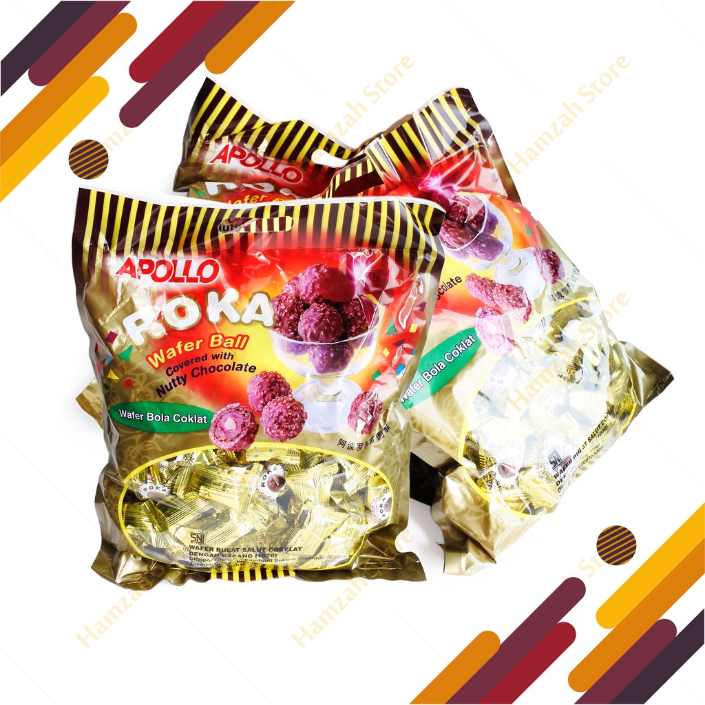 Coklat Roka Apollo Wafer Ball Pack Isi 80 Pcs | Shopee Indonesia