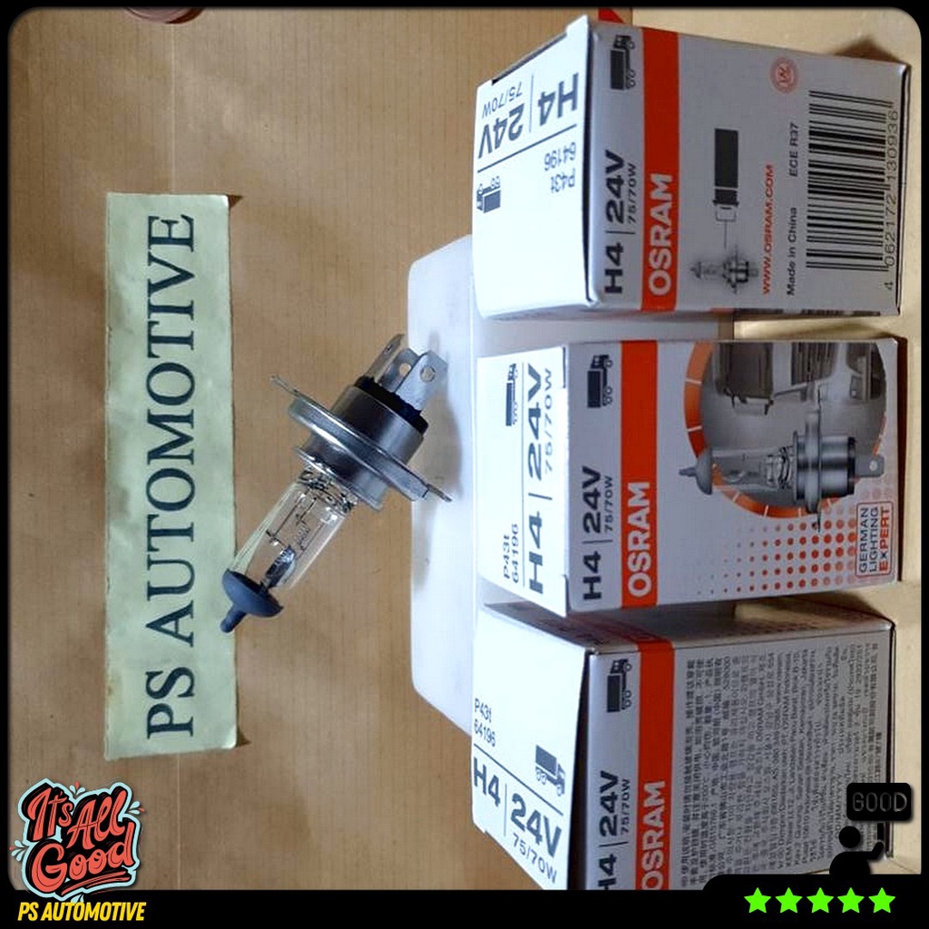 Jual Bohlam H4 Osram 24V 75/70 Watt | Shopee Indonesia