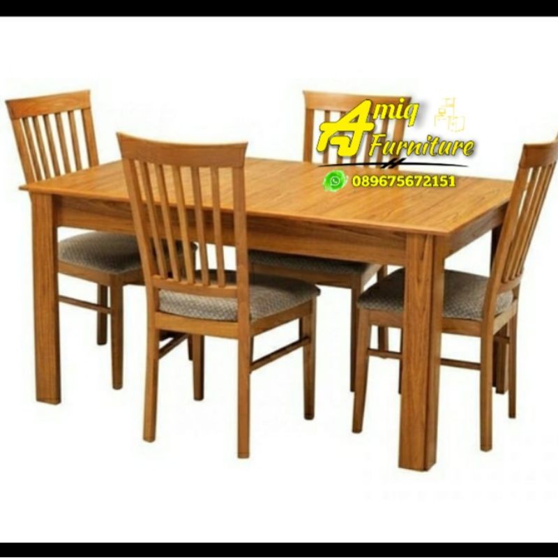 Jual meja makan 4 kursi | Shopee Indonesia