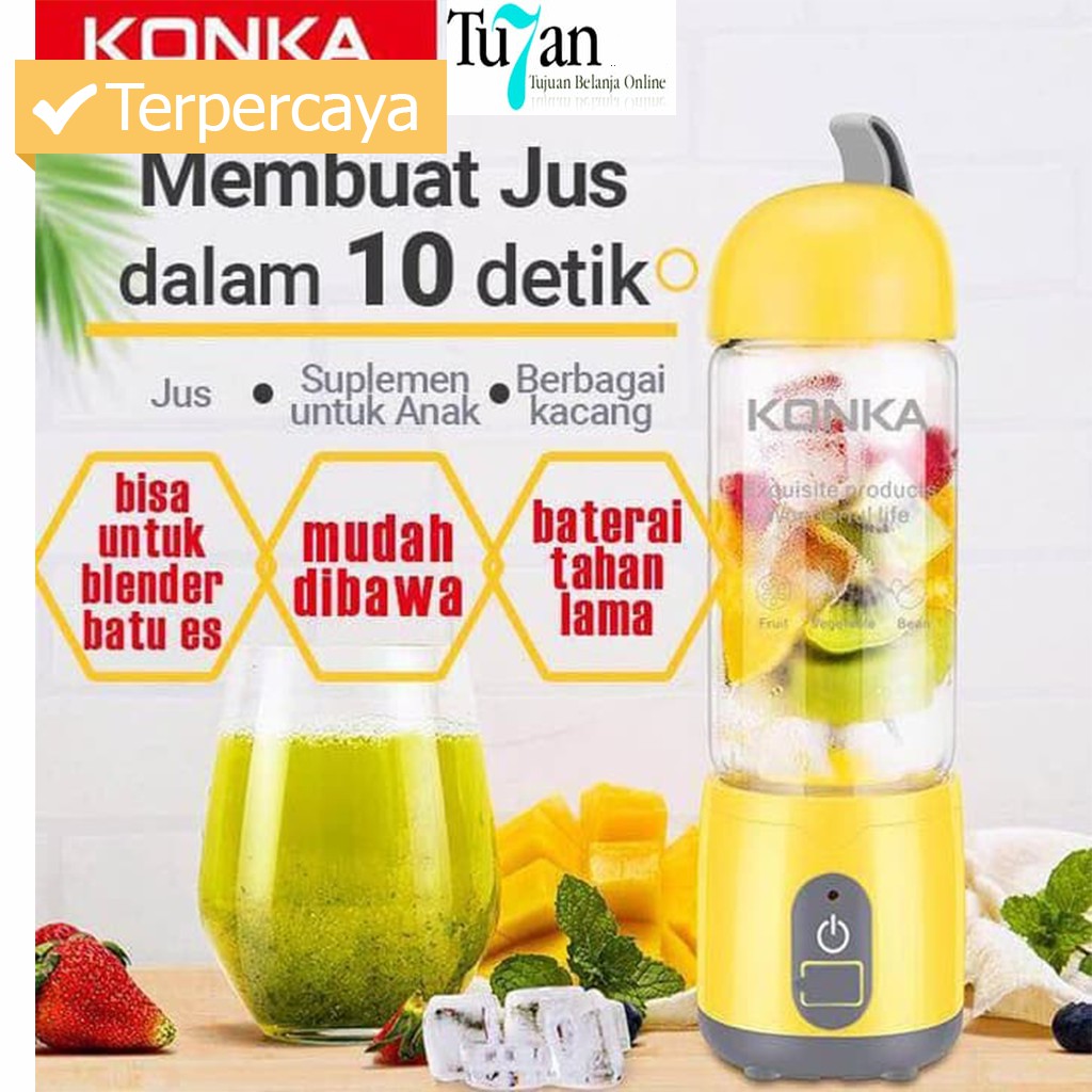 Jual JUICER PORTABLE KECIL KONKA BLENDER MINI JUS PENGISIAN DAYA USB ...