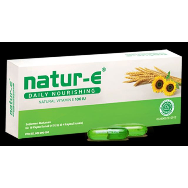 Jual Natur E Vitamin E 100 IU isi 16 kapsul / 32 kapsul | Shopee Indonesia