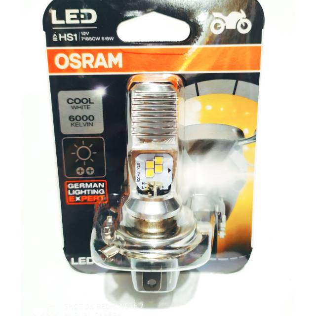 Lampu LED HS1 osram vixion,R15,Byson,,Verza,MX King, CB150R,Scoopy fi,5/6W osram (d.jamim asli ...