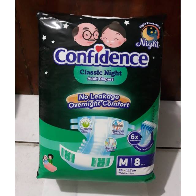 Confidence Classic NiGHT Popok Dewasa M8 / L7 - SUSU MURAH | Shopee ... Confidence Classic NiGHT Popok Dewasa M8 / L7 - SUSU MURAH | Shopee ...